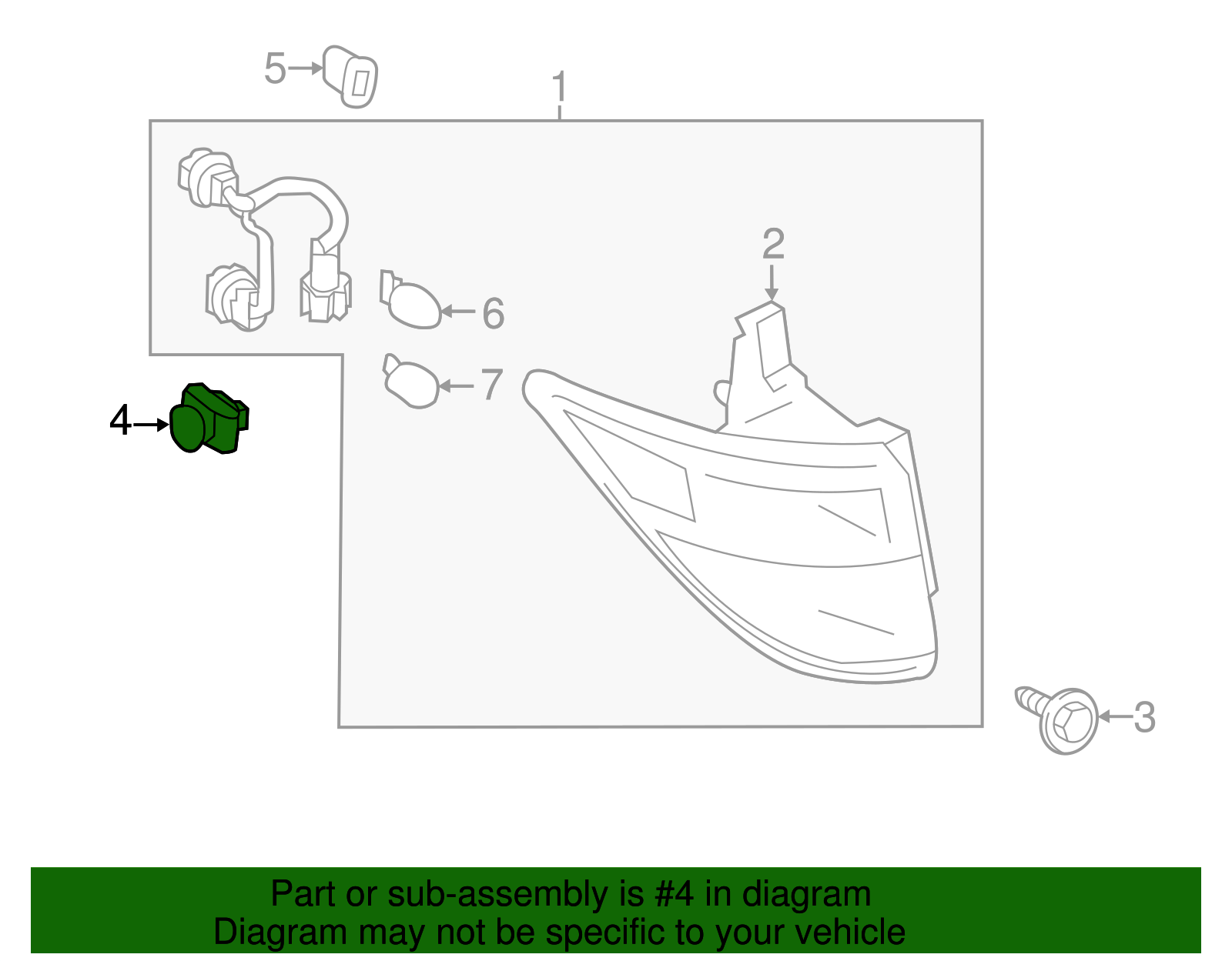2011-2017 Nissan Quest Lens & Housing Clip 26398-1JA0A | Nissan Parts OEM