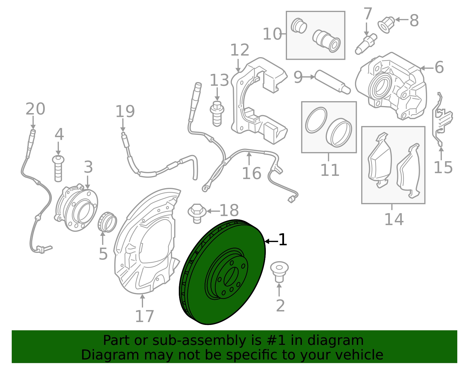 34116886478 - 2007-2019 BMW Front Brake Rotor (34-11-6-886-478) | BMW ...