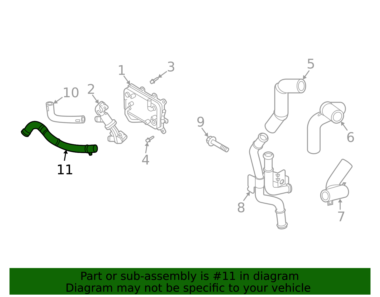 Radiator Hose 25415-N9700 - Dependable OEM Engine Cooling | AutoNation ...