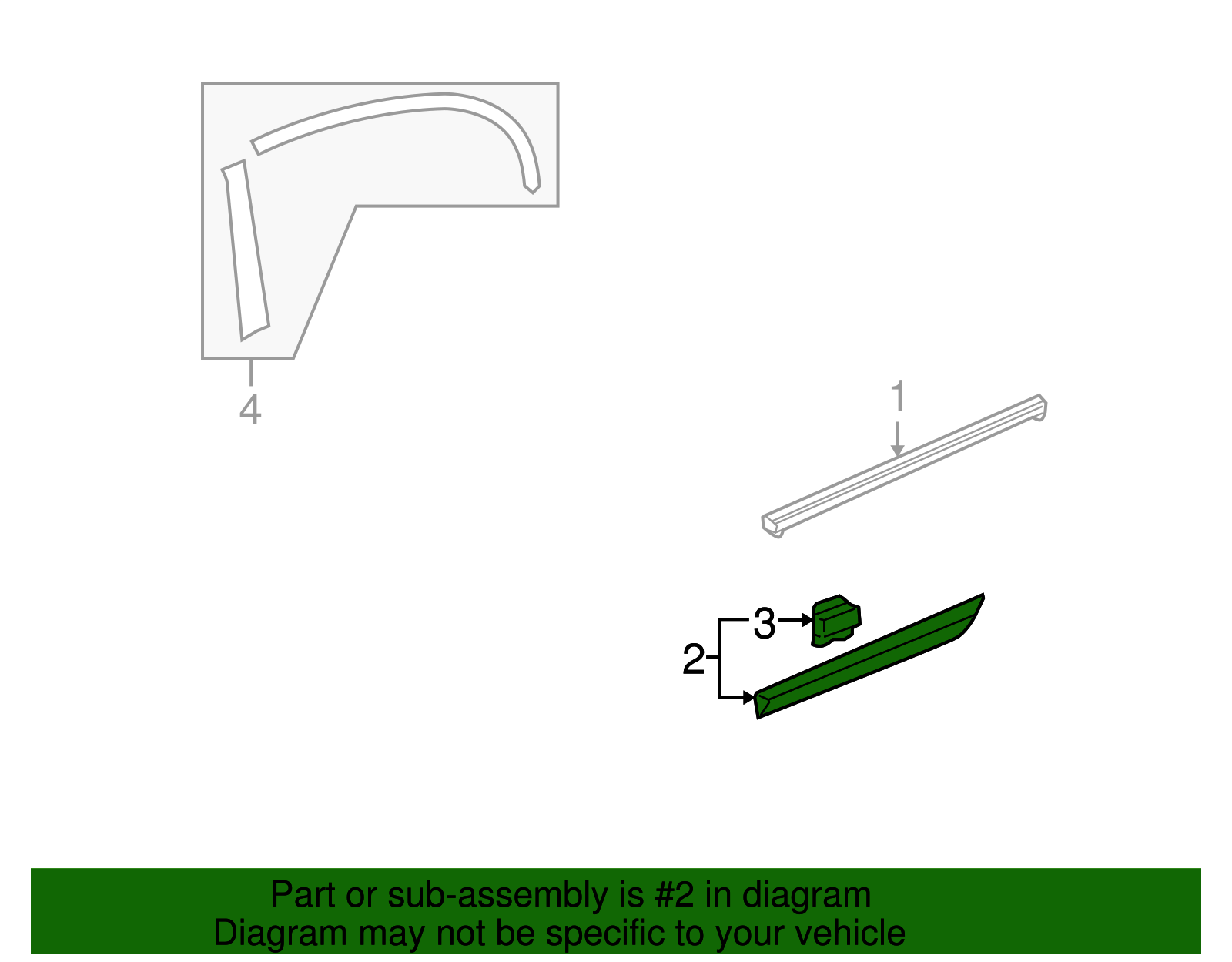 75323-SNA-A01ZP - 2006-2010 Honda Civic - Protector L Rear Door *NH684P ...