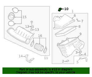2020-2025 Nissan Air Mass Sensor 22680-7131R | Bill Kay Nissan Parts
