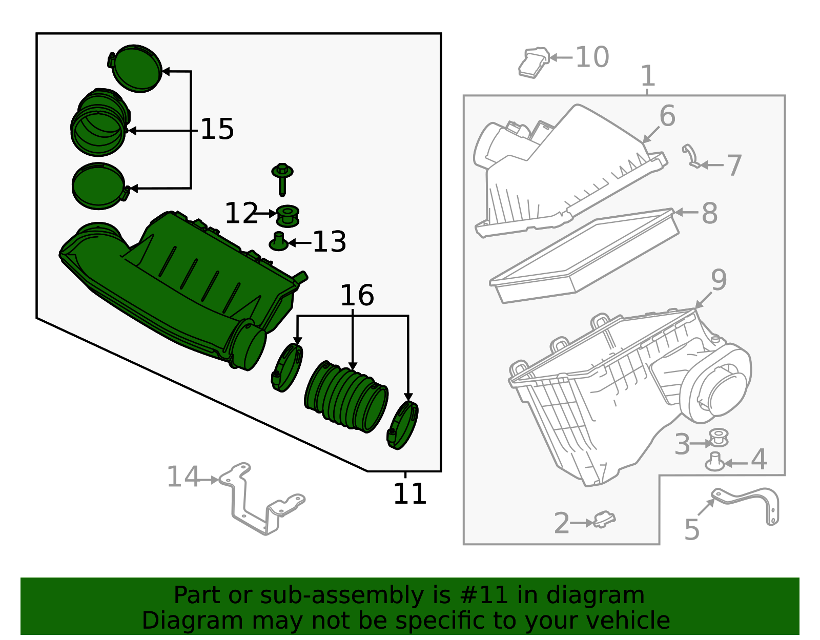 2020-2025 Nissan Frontier Duct Assembly 16576-9BT1A | Bill Kay Nissan Parts
