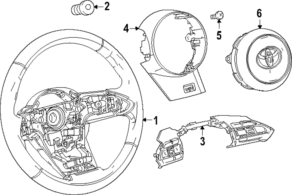 2023 Toyota GR Corolla Steering Wheel 45100-52860-C2 | Toyota Parts Center