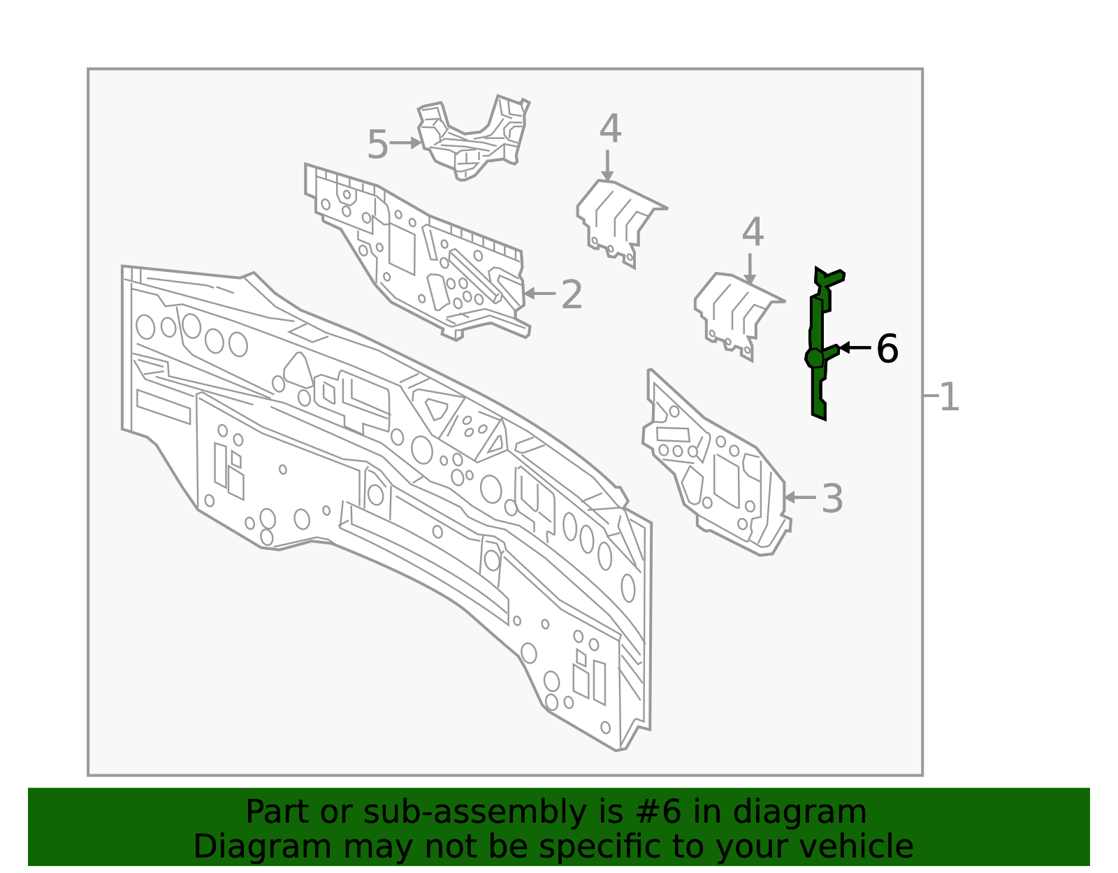 2018-2022 Toyota C-HR Reinforced Plate 58389-F4011 | MotorMotor