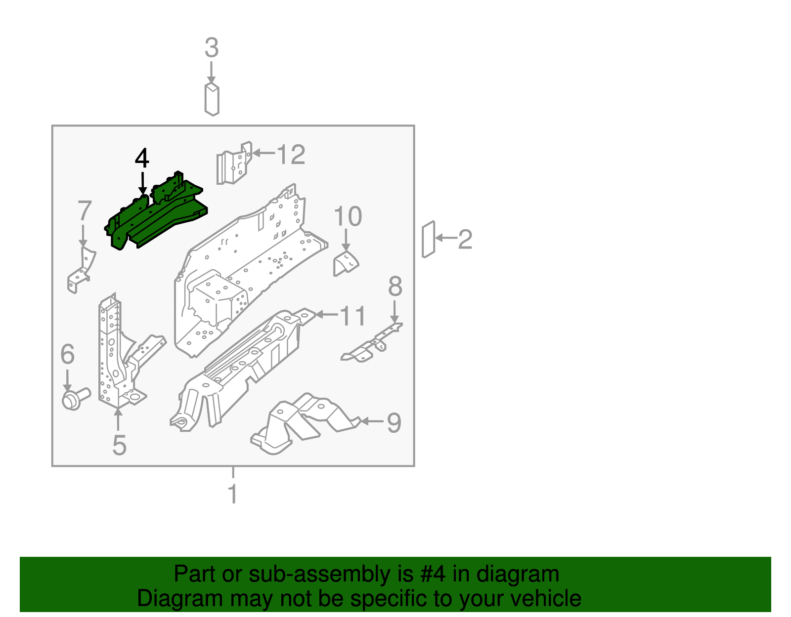 2016-2024 Nissan TITAN XD Upper Rail F4181-EZ3MA | Sullivan Brothers Nissan
