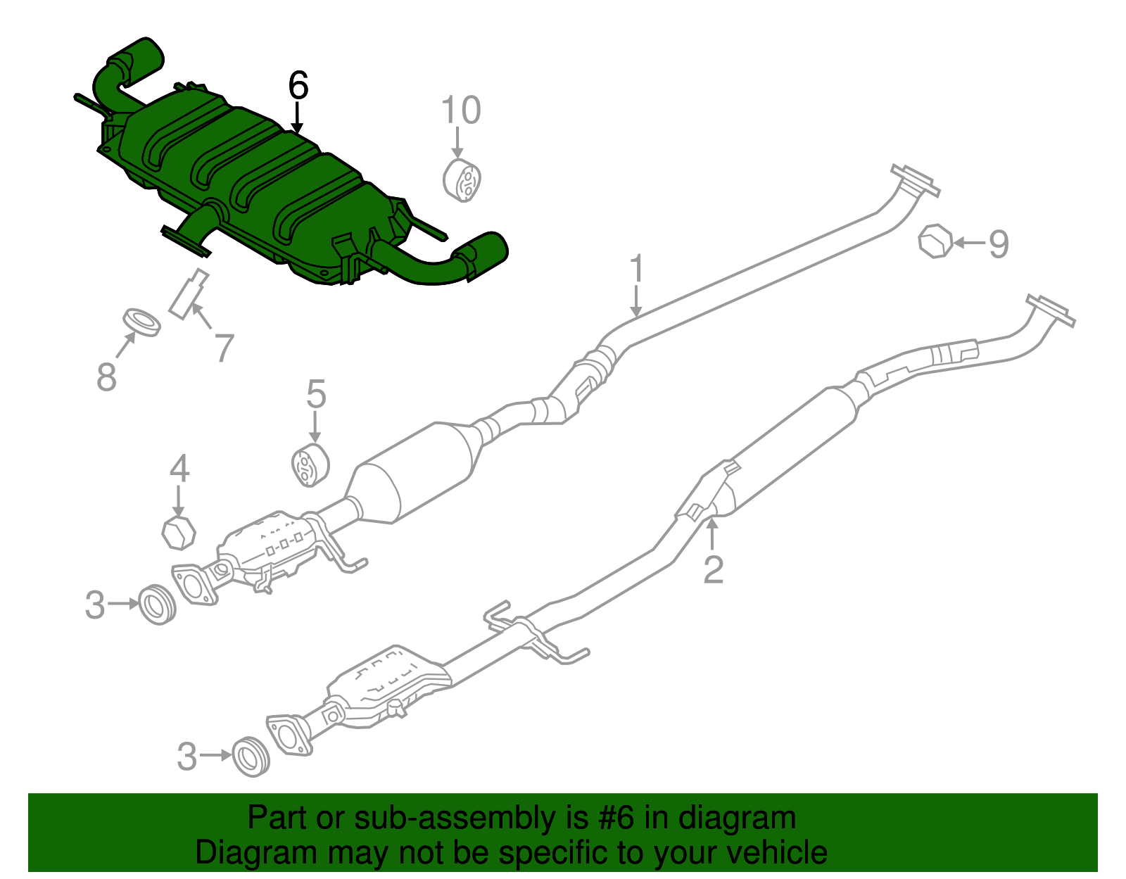 2014-2016 Mazda CX-5 Muffler & Pipe PY33-40-100A | Mazda Parts Deals