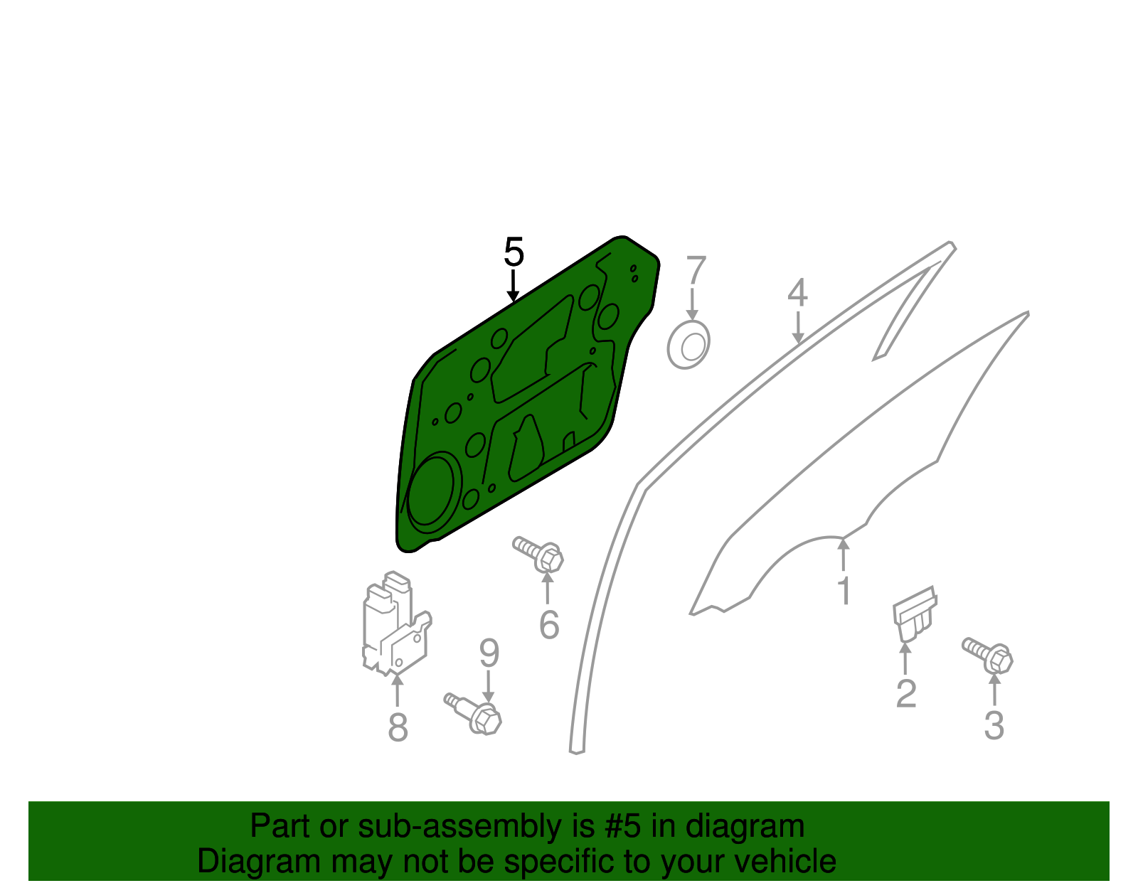 2016-2017 Kia Optima Window Regulator 82481-D4020 | OEM Parts Online