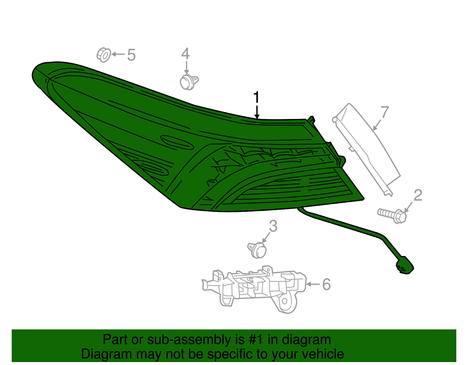 2021-2024 Toyota Camry Tail Lamp Assembly 81550-06A30 | OEM Parts Online