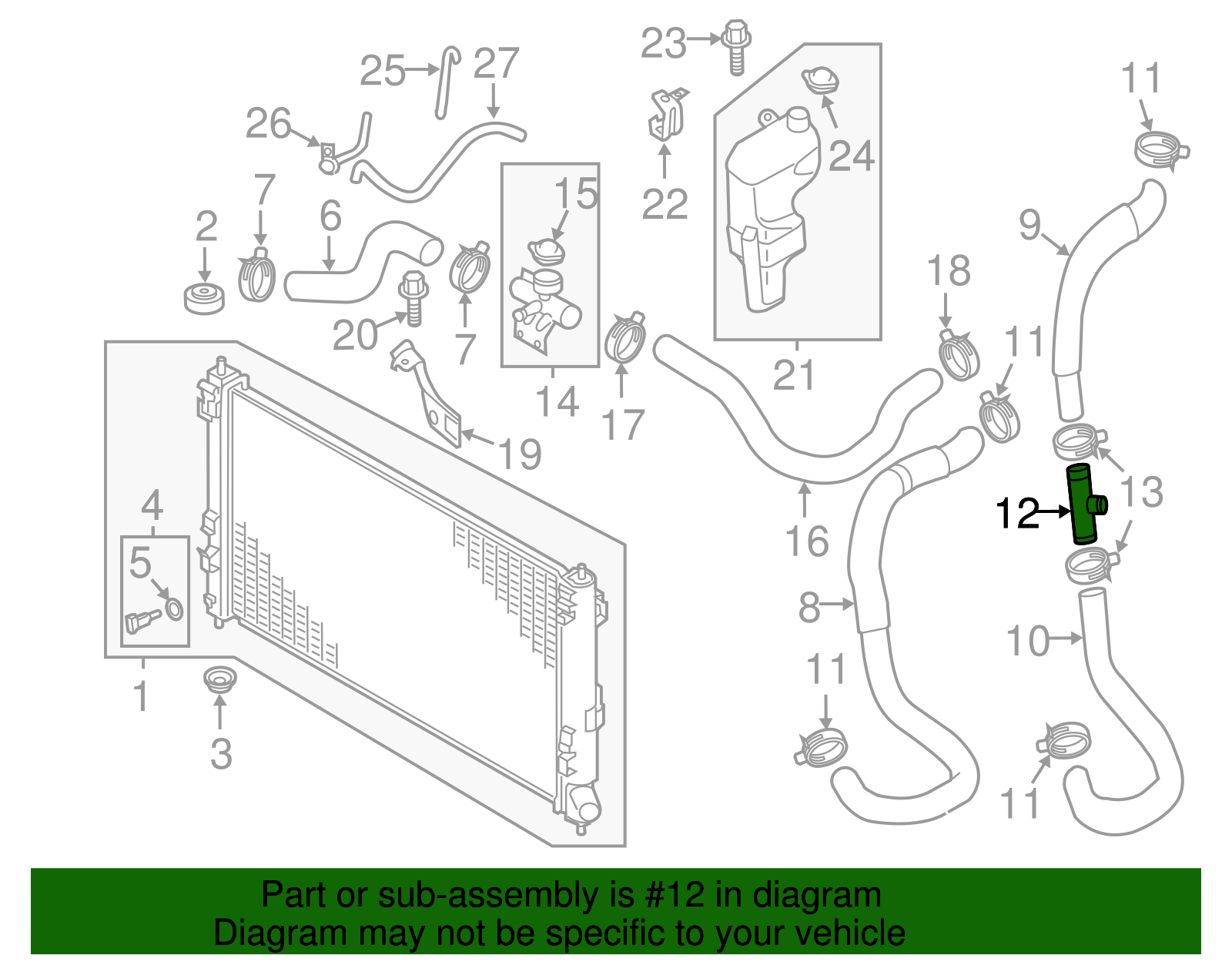 2011-2024 Mitsubishi Pipe 1370A627 | Mitsubishi Parts Warehouse ...