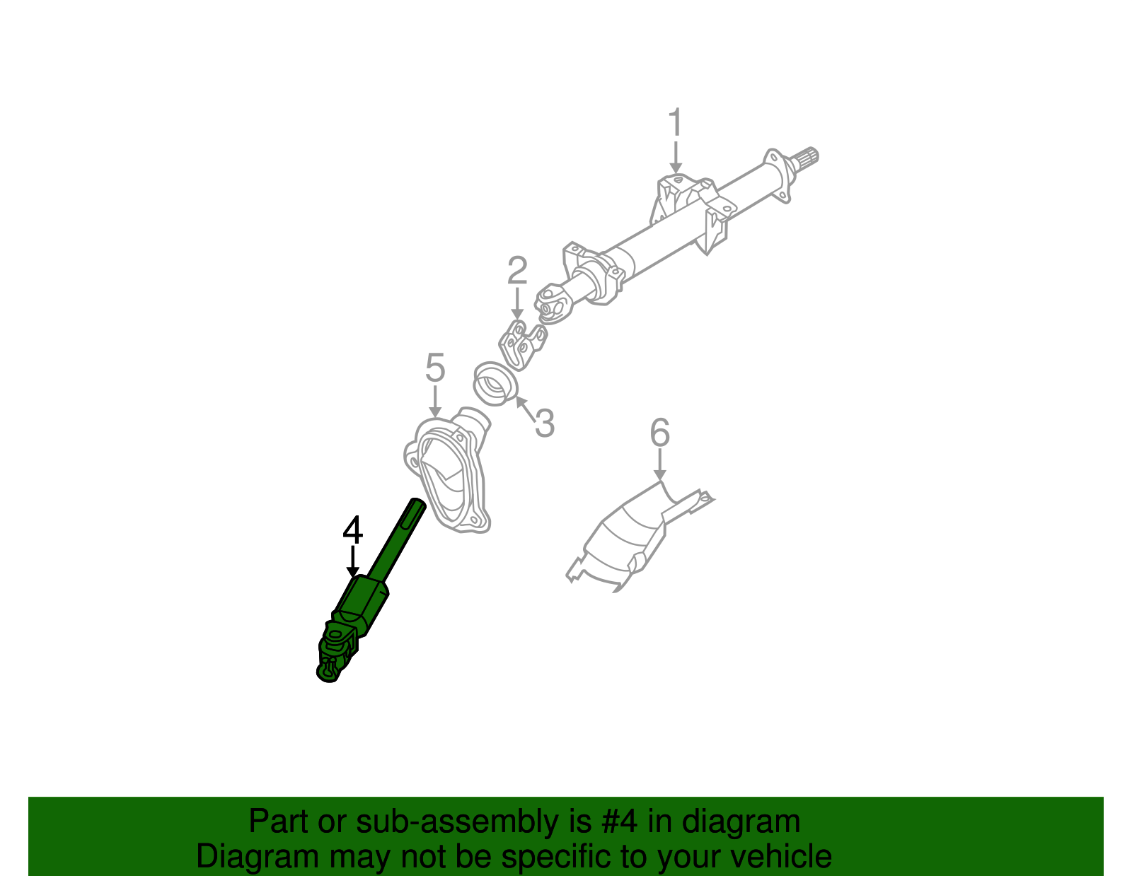 2002-2008 Nissan Lower Joint 48080-8J000 | Nissan Parts Central