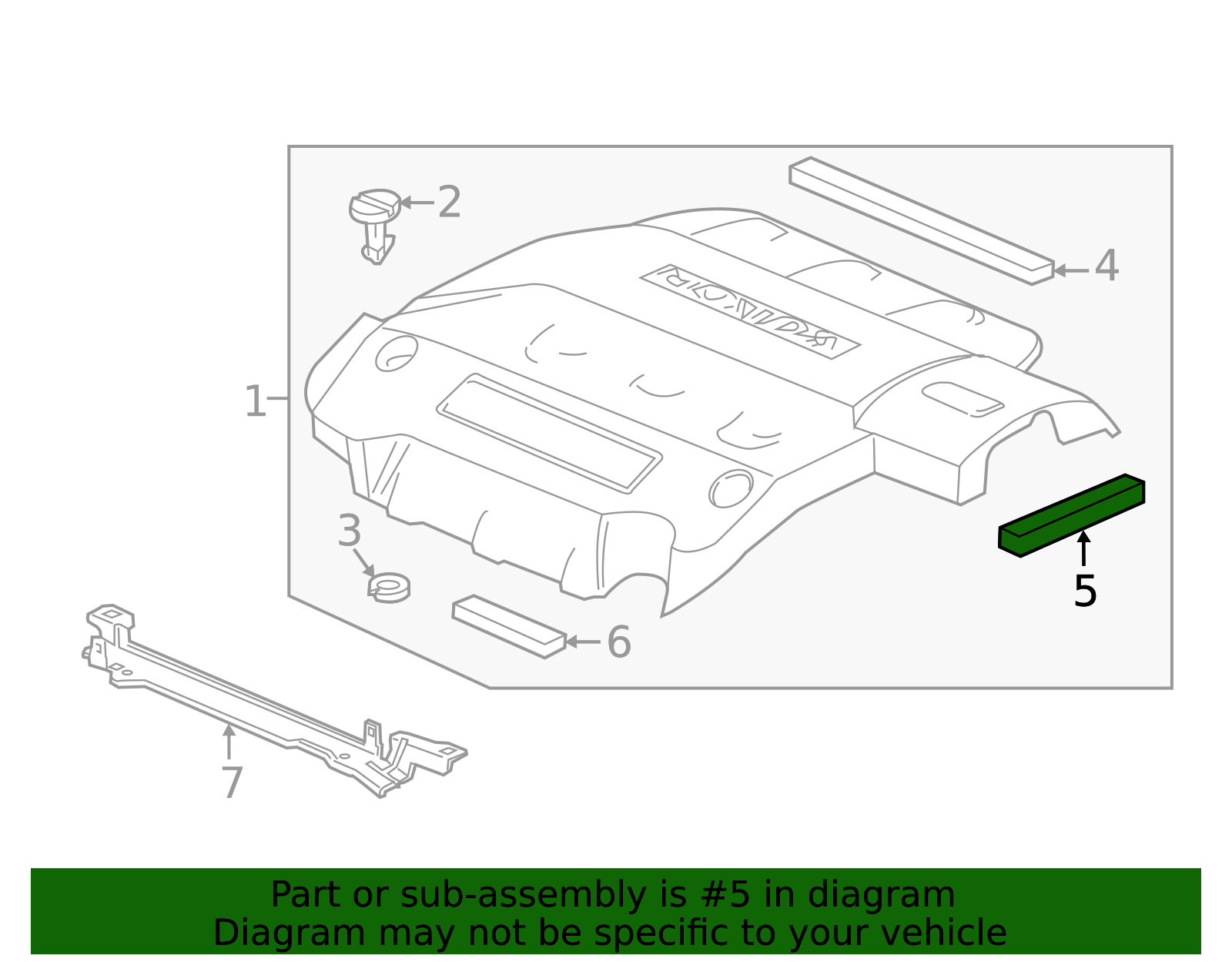 17142-RBR-A00 - Engine Cover Insulator 2010-2012 Honda | Honda Parts Online