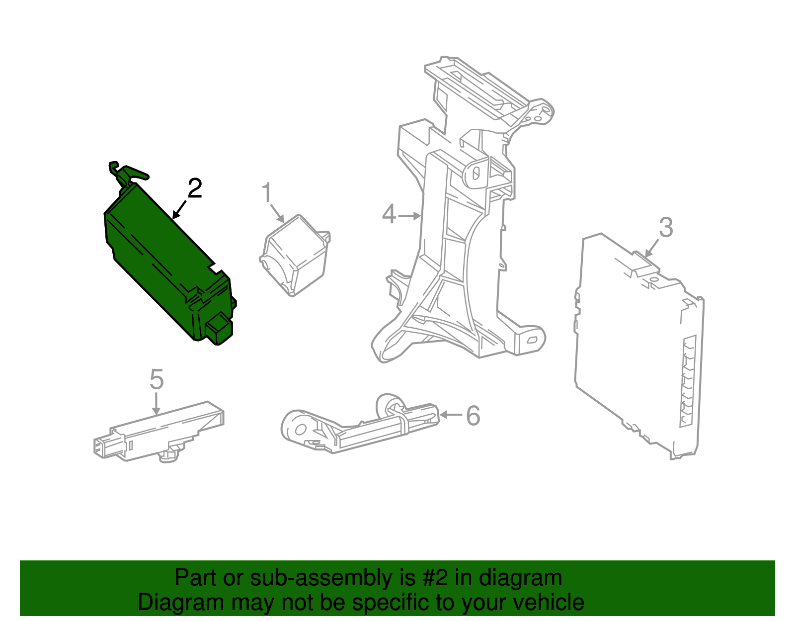 Genuine Toyota Receiver part# 897A0-06081 for 2018-2024 Toyota Camry ...