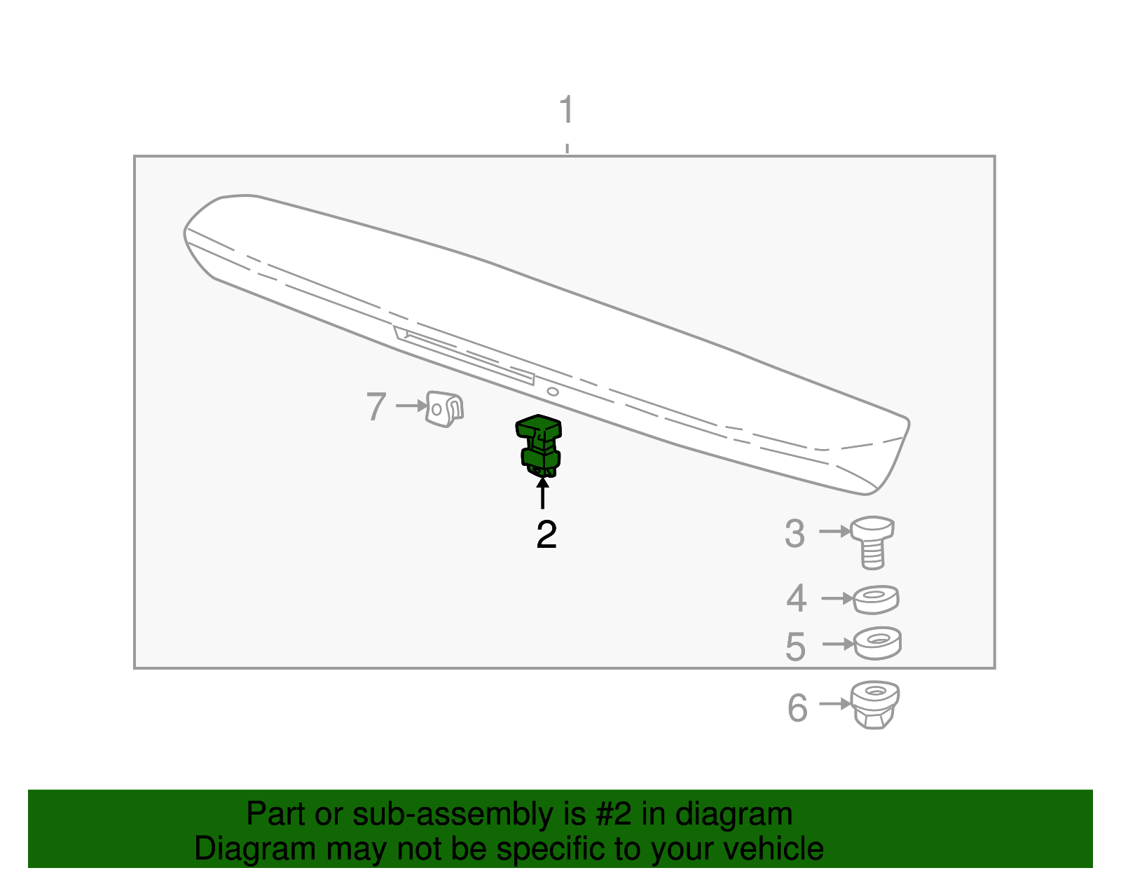 91505-S0X-000 - Spoiler Clip 2000-2008 Honda | Honda Parts Online