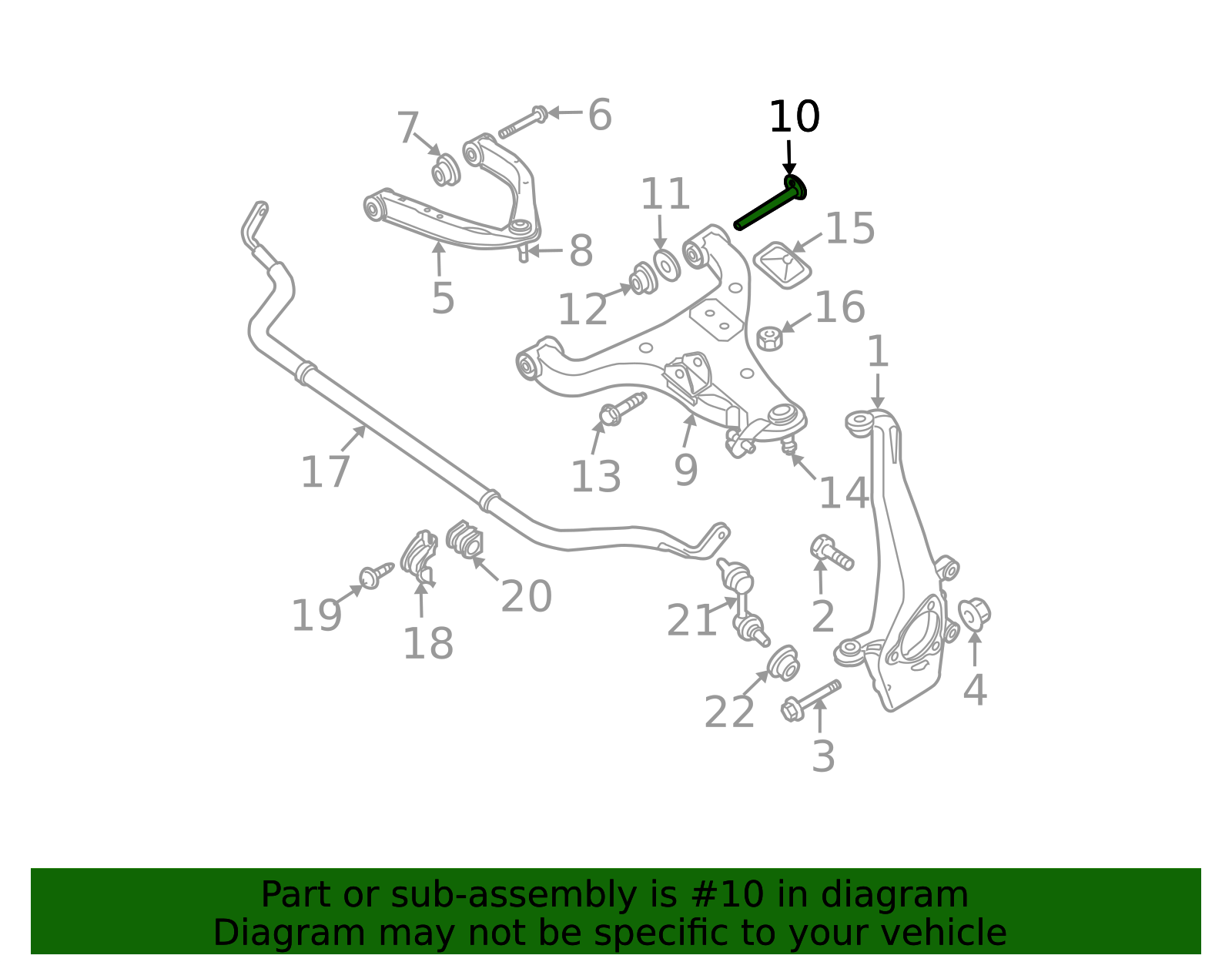 54580-7S000 - Lower Control Arm Adjust Bolt Official Nissan Parts Store