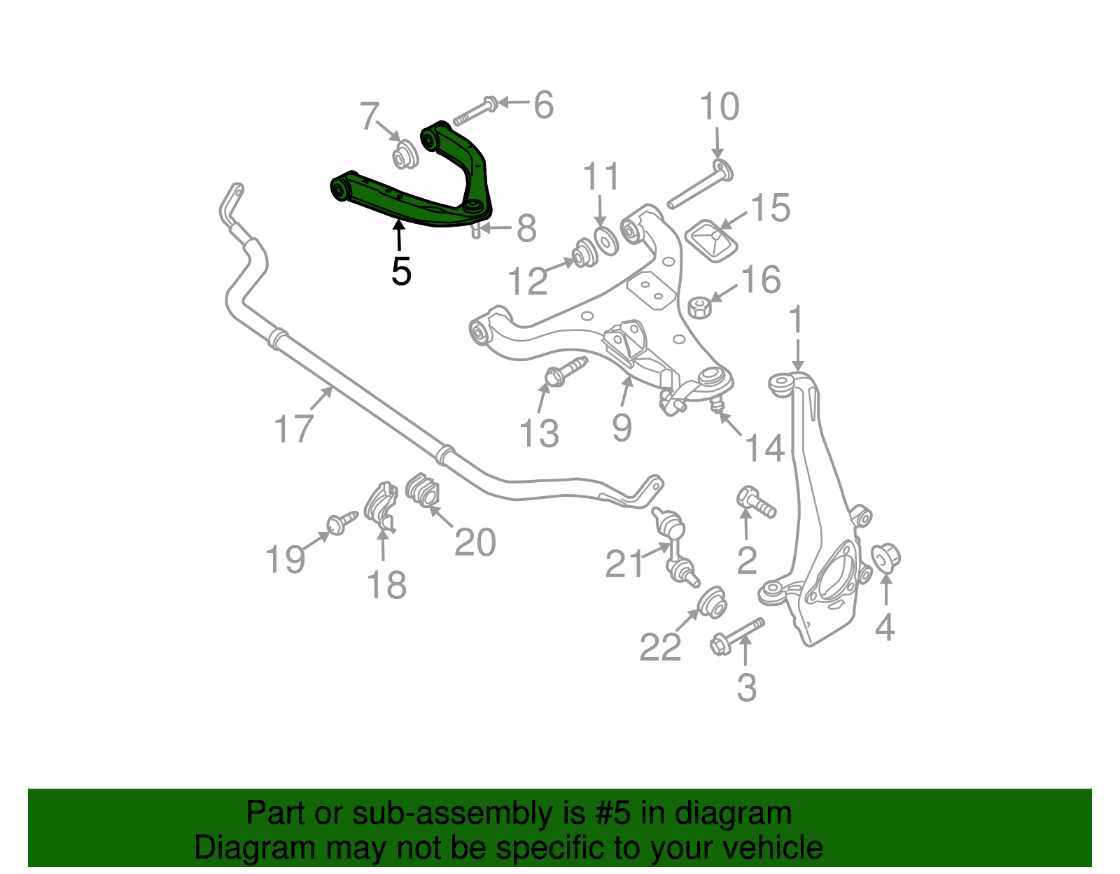 2005-2025 Nissan Upper Control Arm 54525-EA00A | Nissan Parts Plus