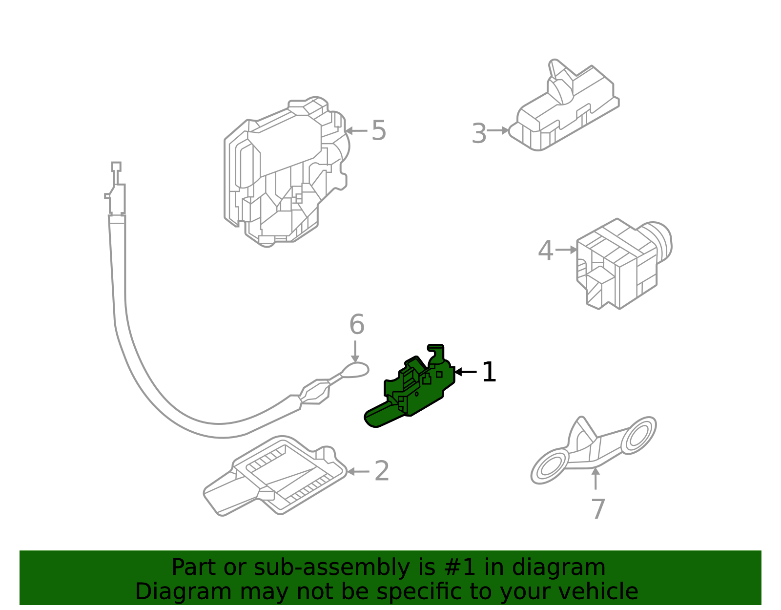 11A-827-506 - Lock Actuator 2021-2025 Volkswagen | Wolfsburg Parts Direct