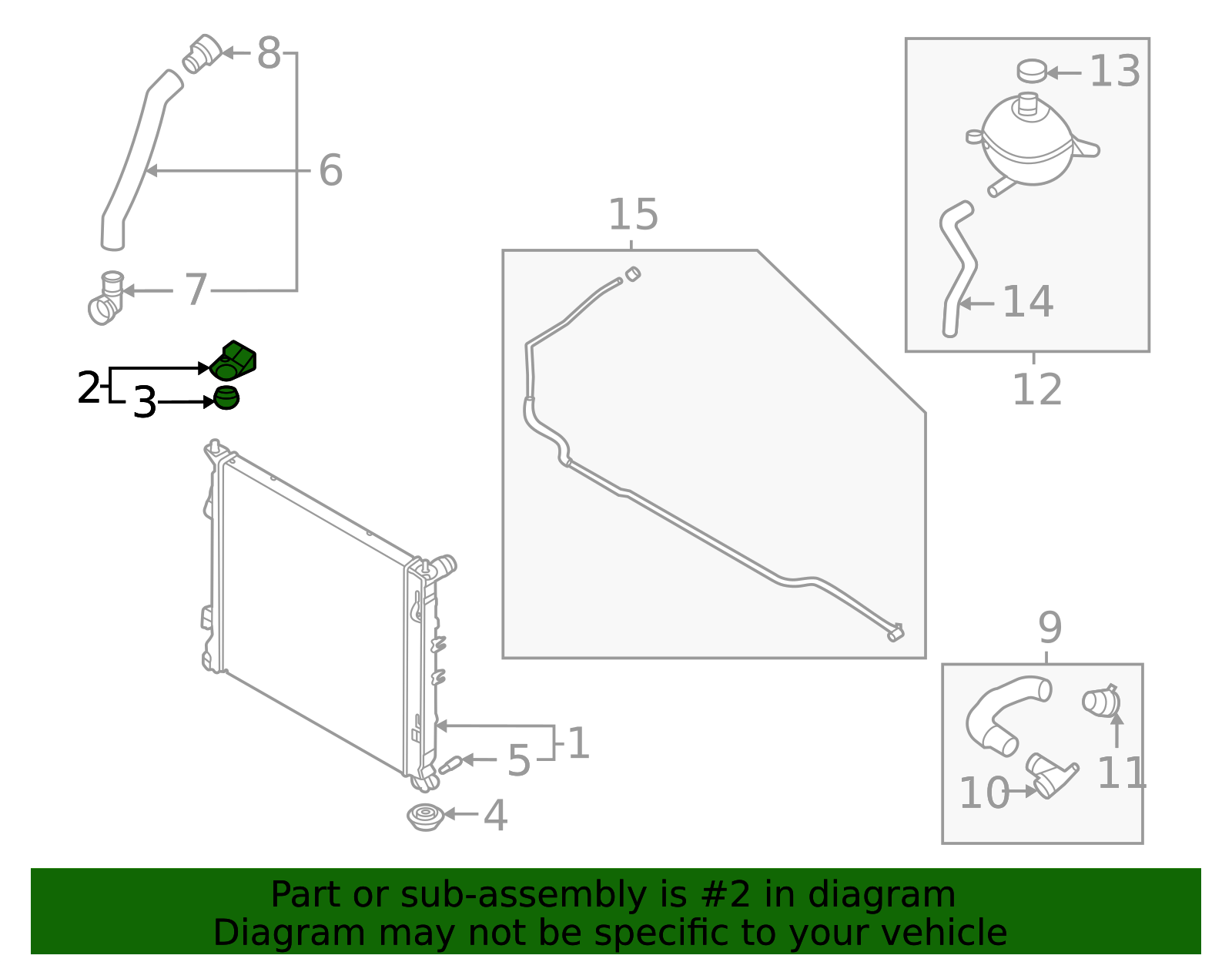 25333-P2000 - Radiator Assembly Upper Bracket 2021-2025 Kia | Kia.Parts ...