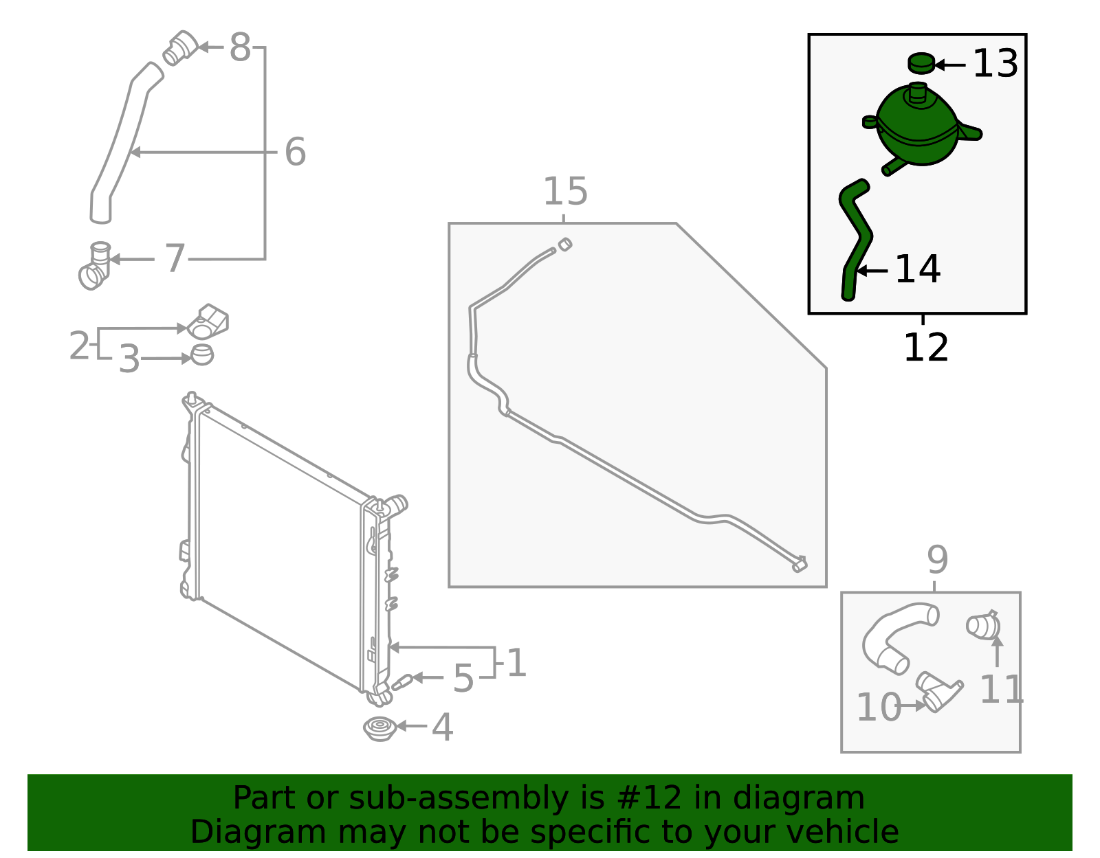 25430-R0100 - Reservoir Assembly 2022-2026 Kia Carnival | Kia.Parts Store