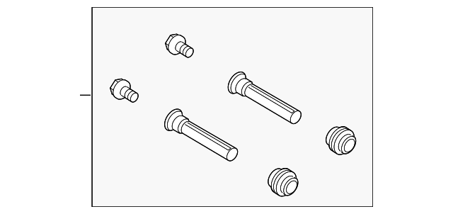 BKCF-14 - Motorcraft™ Disc Brake Caliper Bolt Kit 2005-2022 Ford | Ford ...