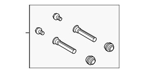 BKCF-14 - Motorcraft™ Disc Brake Caliper Bolt Kit 2005-2022 Ford | Ford ...