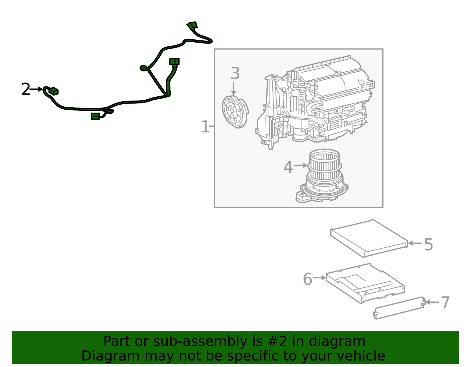 2019-2025 Toyota HVAC System Wiring Harness 82212-12050 | Toyota Parts ...