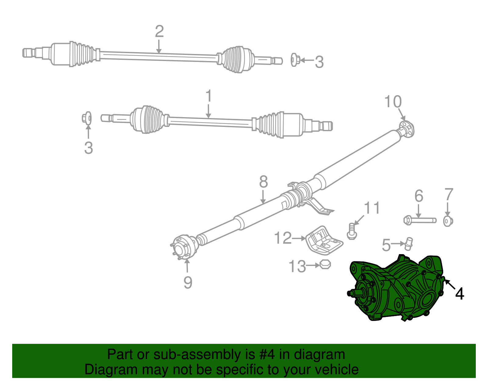 2008-2019 Mopar Differential Assembly 5157002AE | Mopar Parts Canada