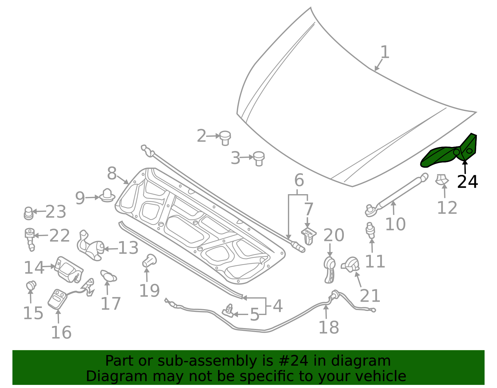 79110-4D001 - Hinge 2006-2014 Kia Sedona | Kia.Parts Store
