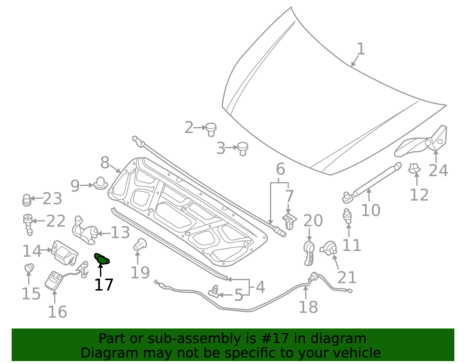 81150-4D000 - Safety Catch 2007-2014 Kia Sedona | Kia.Parts Store
