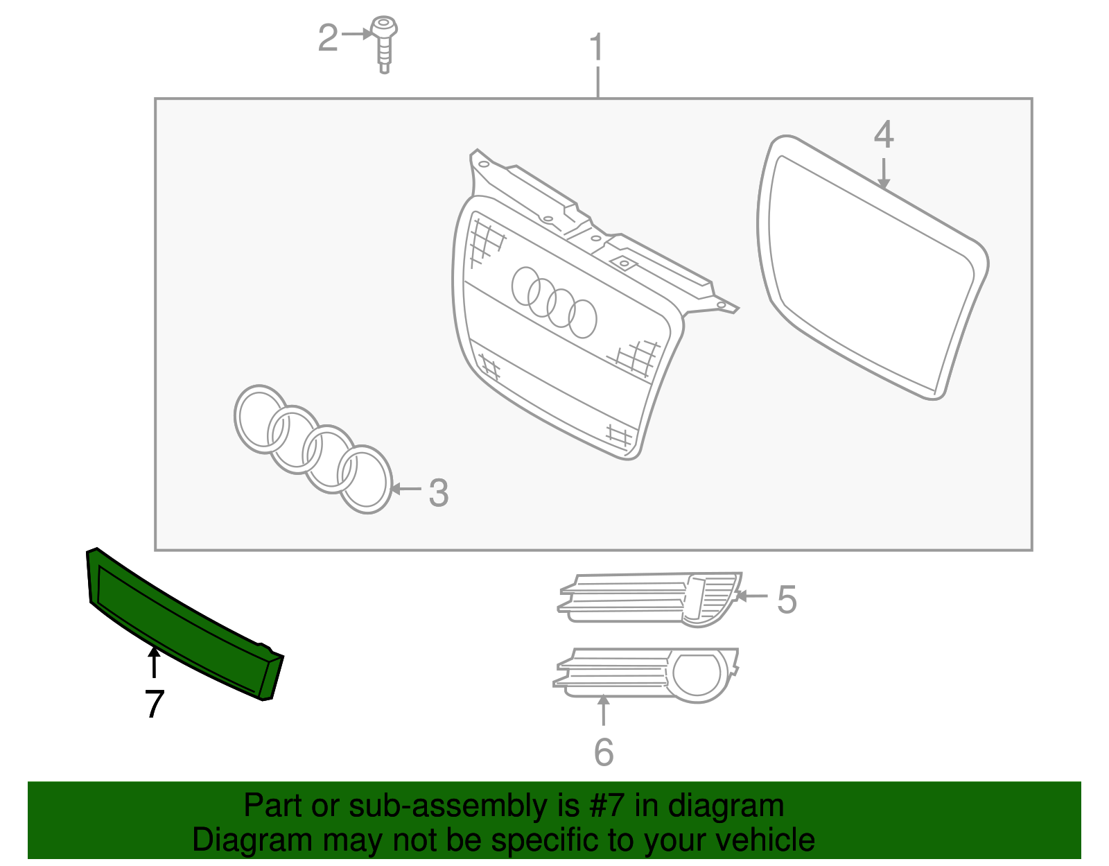 8P4-807-287-J-1QP - Trim 2006-2008 Audi | Audi OEM Parts Guy