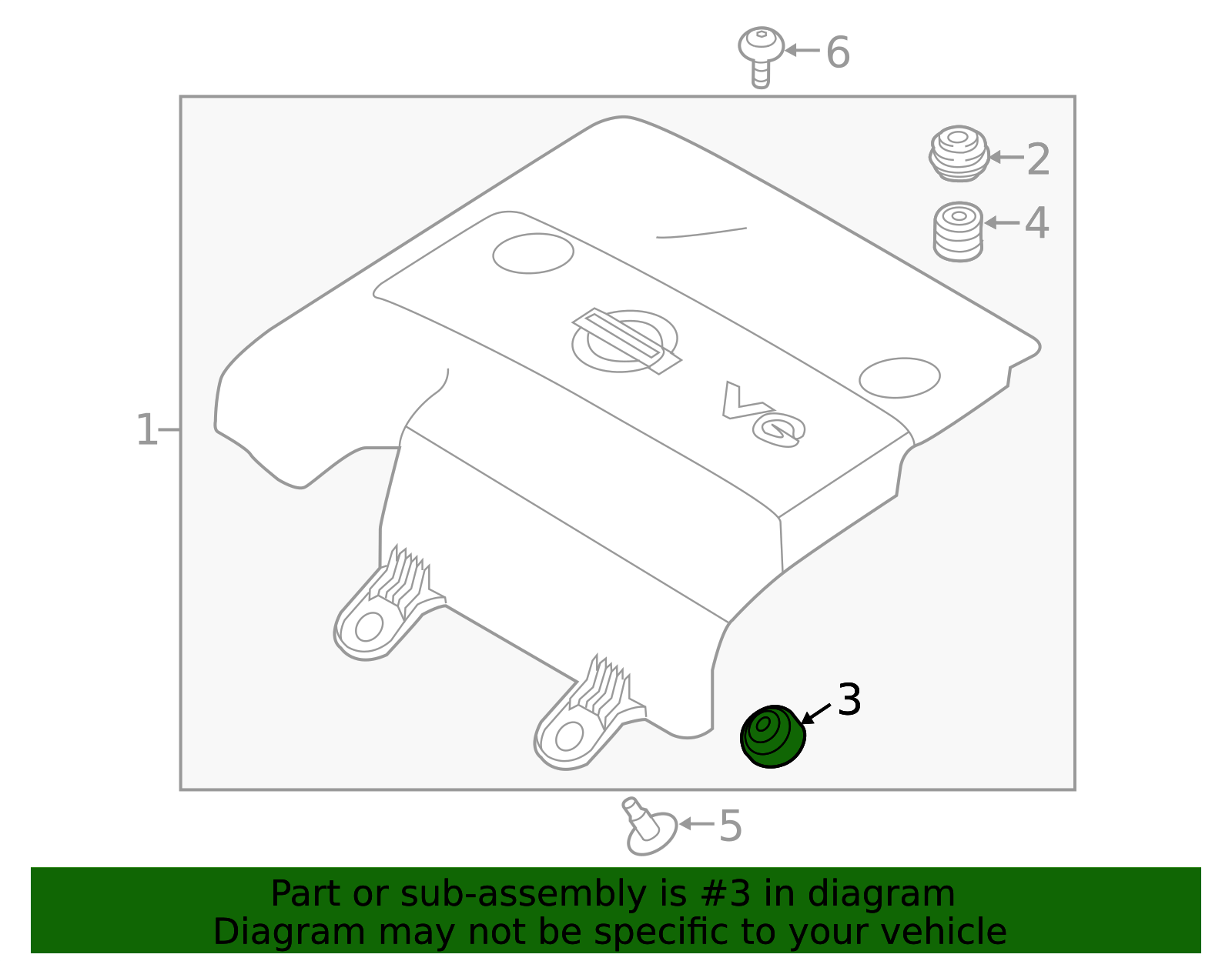 2013-2024 Nissan 2013-2024 Nissan - Engine Cover Grommet 16557-3JA0A ...