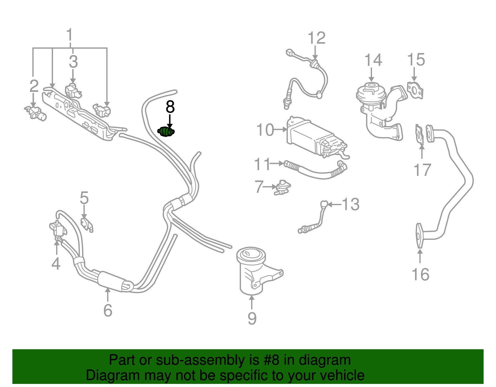 1999-2001 Lexus ES300 Vacuum Tank 25719-20020 | OEM Parts Online
