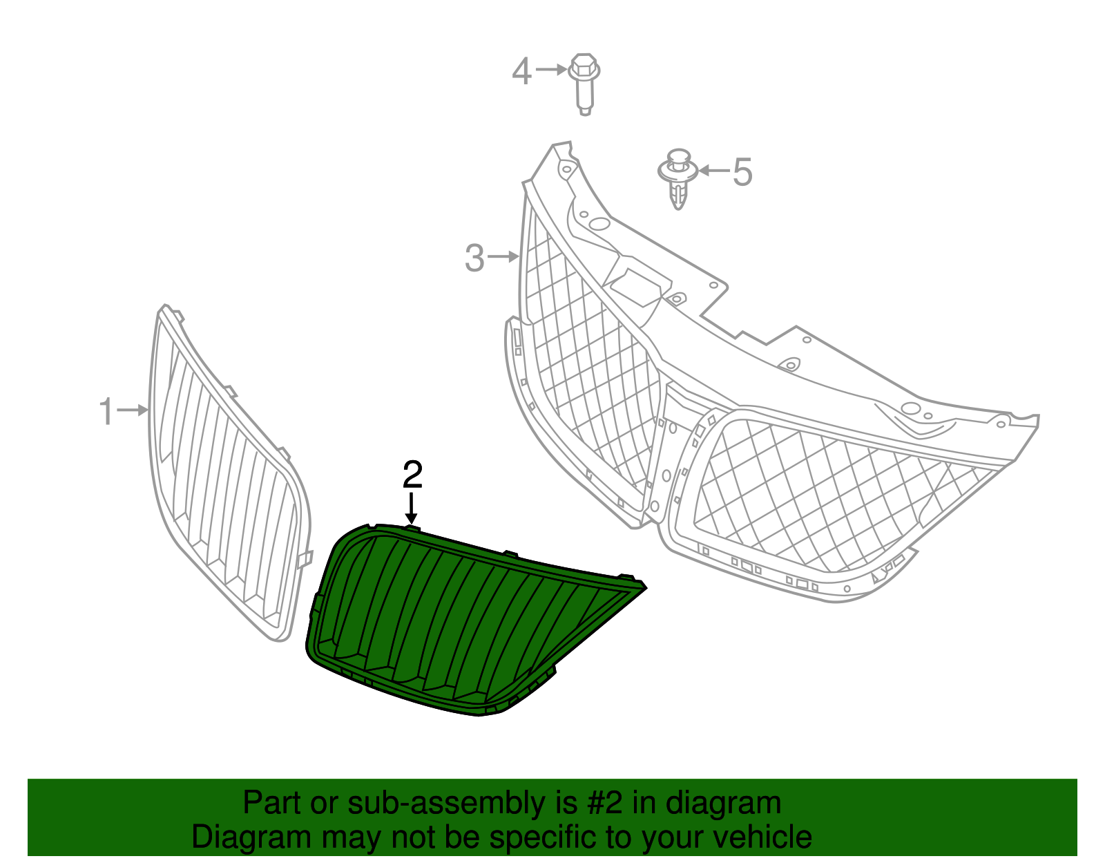 2011-2015 Lincoln MKX Grille BA1Z-8200-B | Miracle Ford Parts