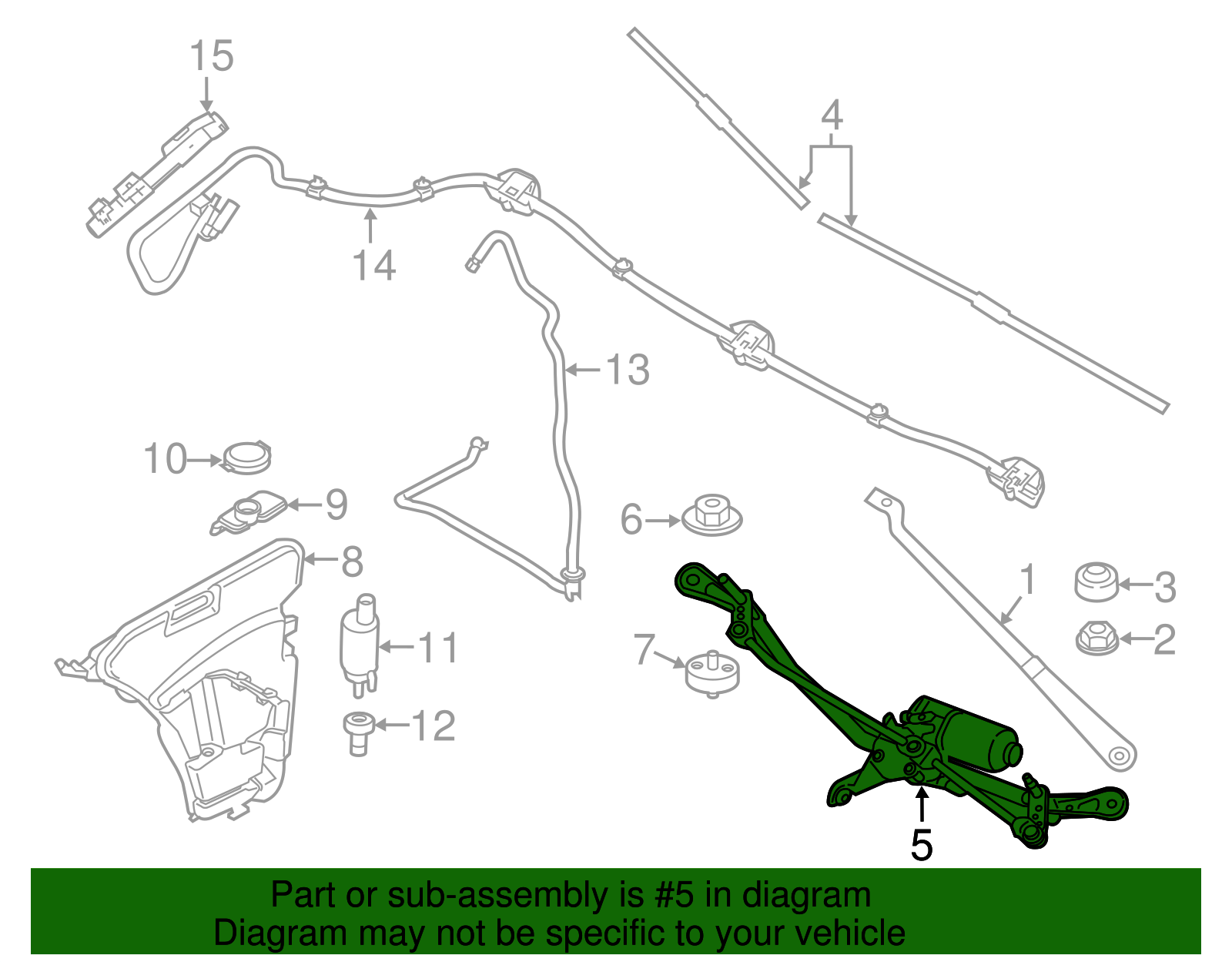 61619851351 - 2017-2023 BMW Wiper Motor (61-61-9-851-351) | BMW of ...