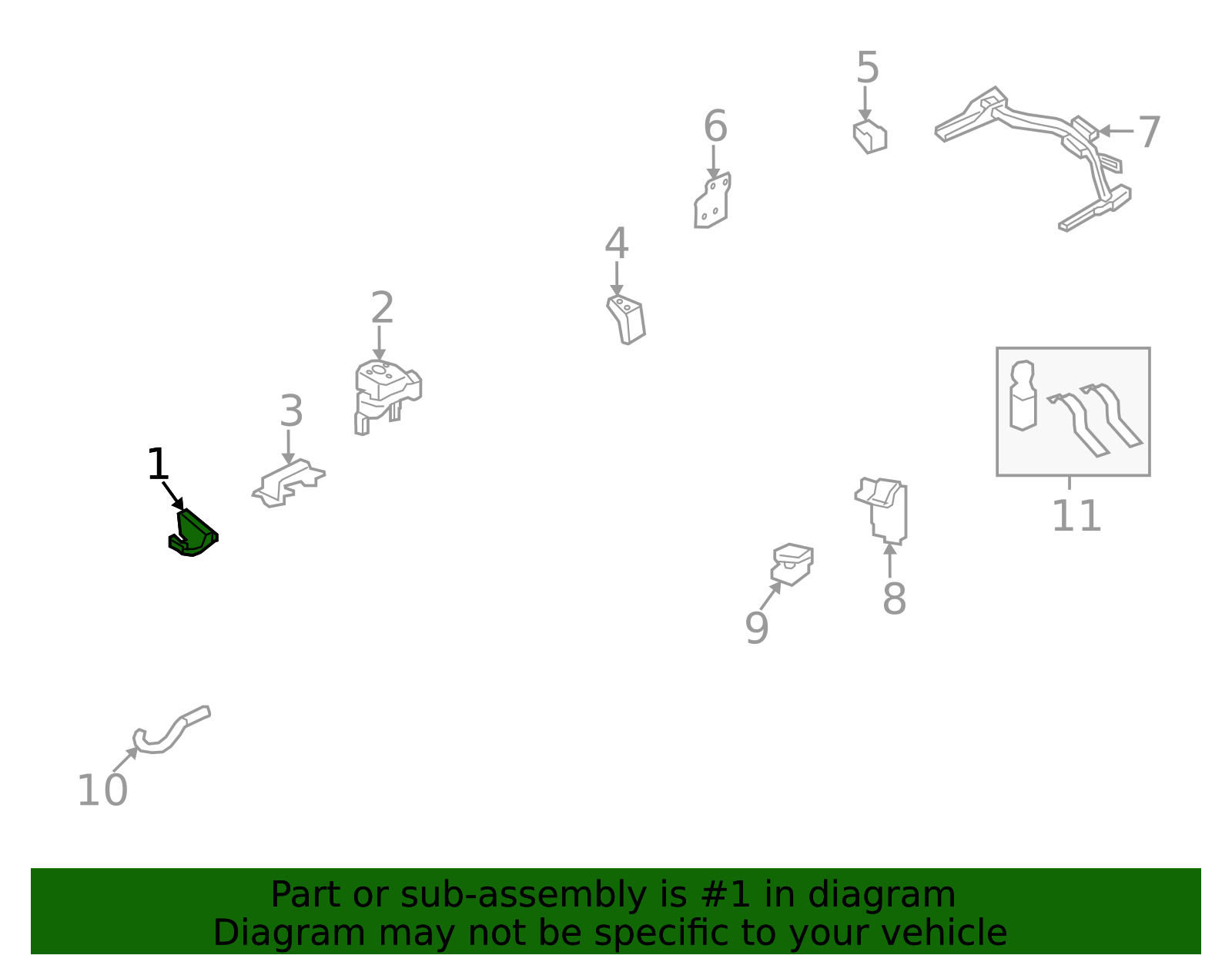 2020-2023 Nissan TITAN Mount Bracket 50431-EZ00A | Temecula Nissan Parts