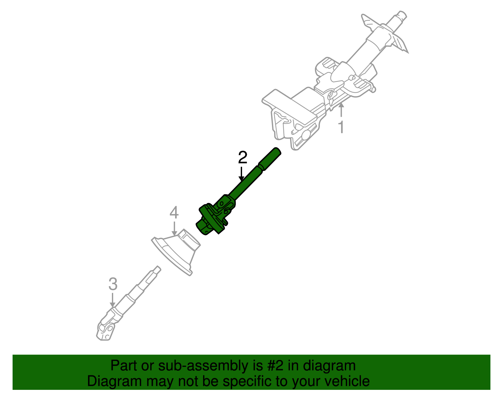 36012863 - Upper Shaft - 1999-2009 Volvo | Volvo OEM Parts Direct