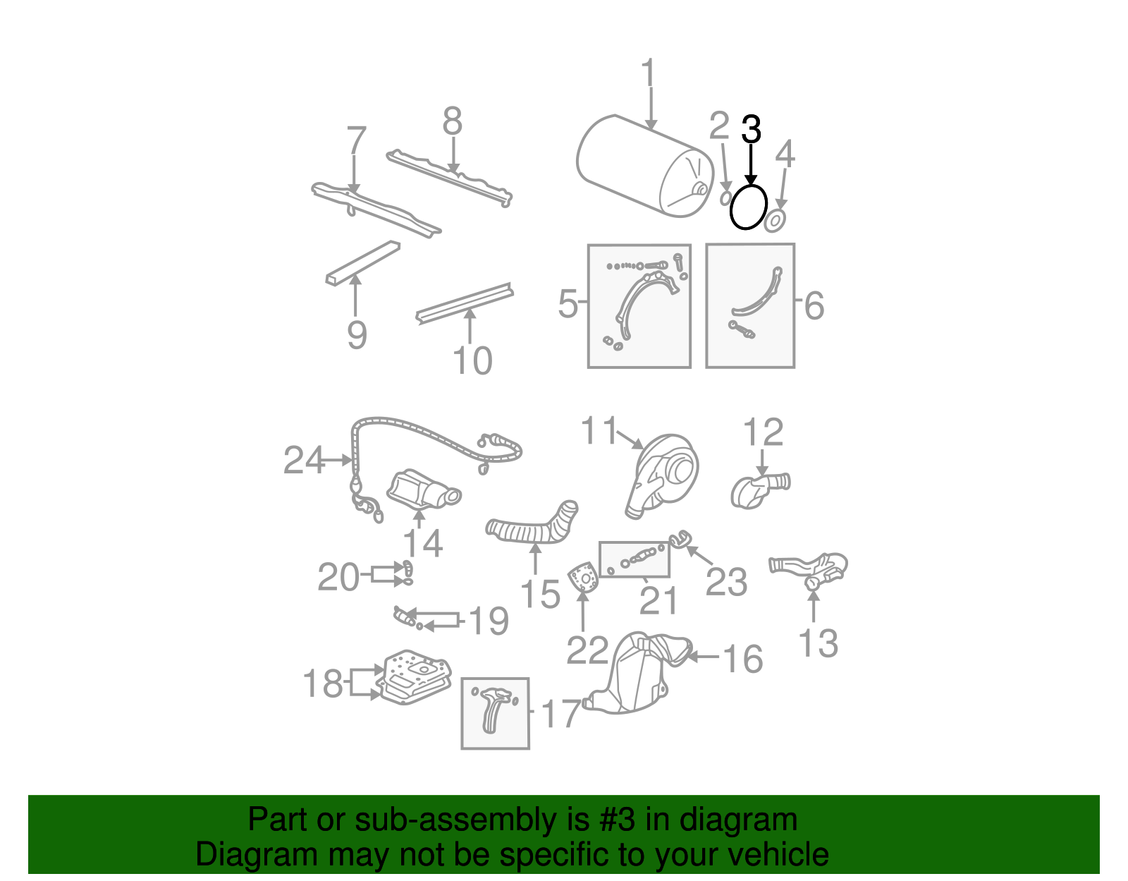 Genuine OEM Honda Fuel Tank Shield Part# 17785-S1G-010 Fits 1998-2015 Honda Civic | Honda Parts ...