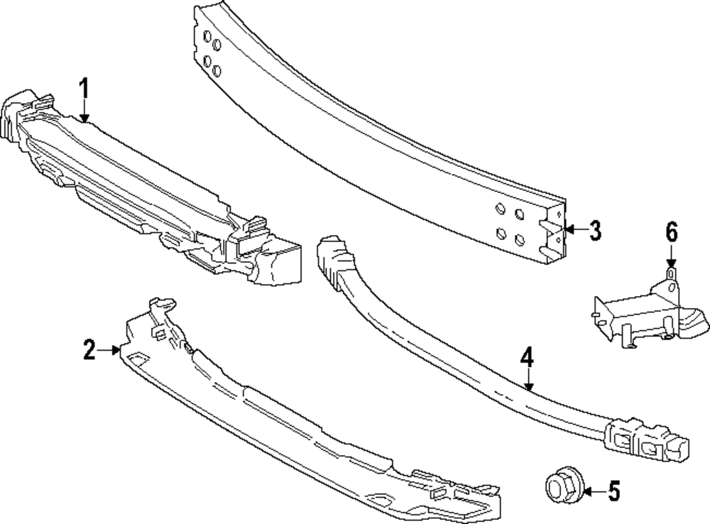 2024-2025 Toyota Grand Highlander Impact Bar 52021-0E171 | MotorMotor