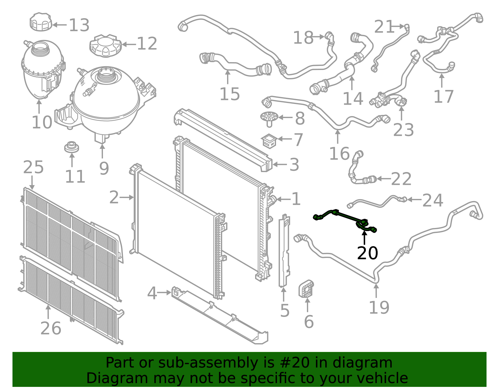 2018-2019 BMW Coolant Hose 17-12-7-535-559 | BMW OEM Parts