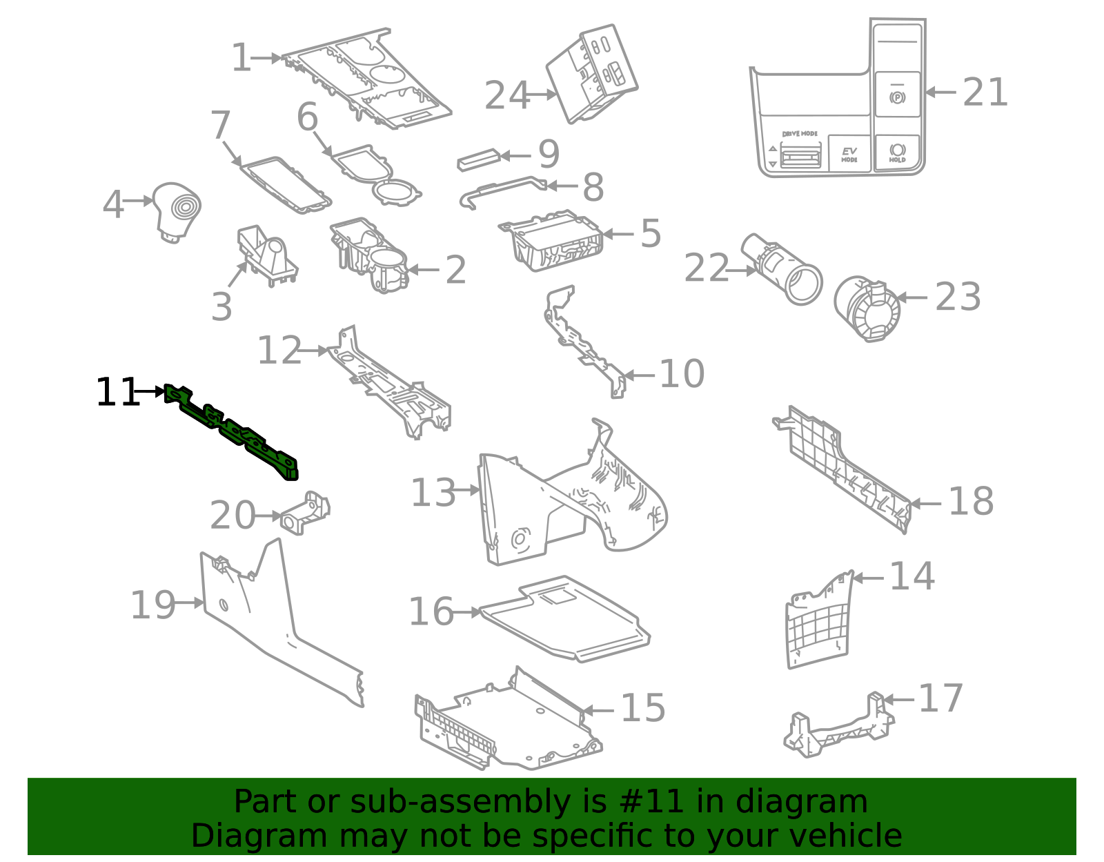 2021-2025 Toyota Sienna 2021-2024 Toyota Sienna - Upper Bracket 58913 ...