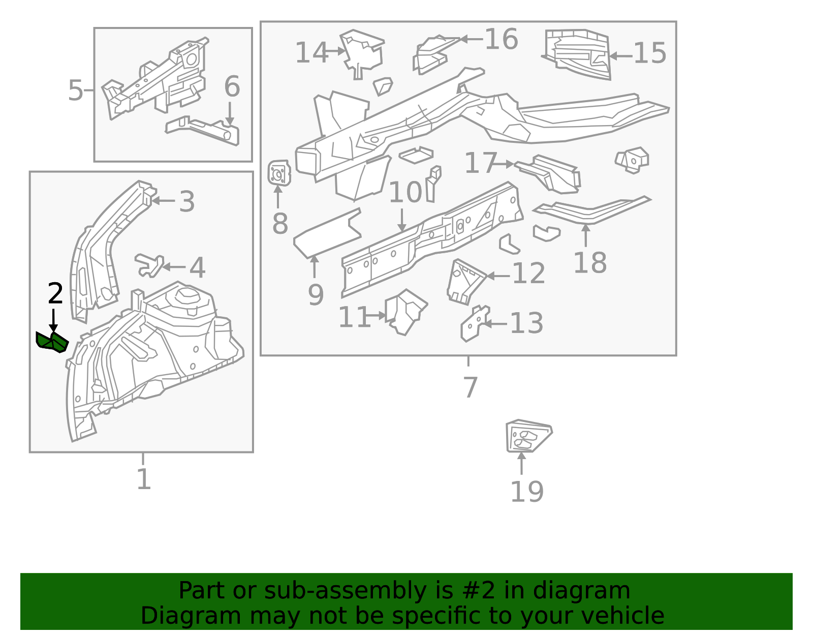 2016-2020 Buick Envision Apron Assembly Bracket - Passenger Side (RH ...