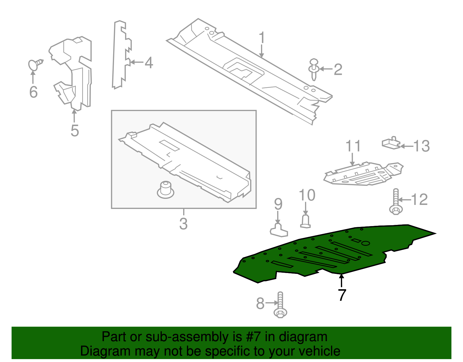2015-2017 Ford Mustang | Under Cover | FR3Z-17626-D | Walls' Ford Parts