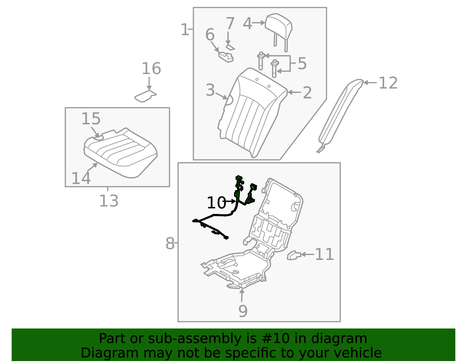 Hyundai Power Seat Wiring Harness - Seat Motor Connection - Part #89570 ...