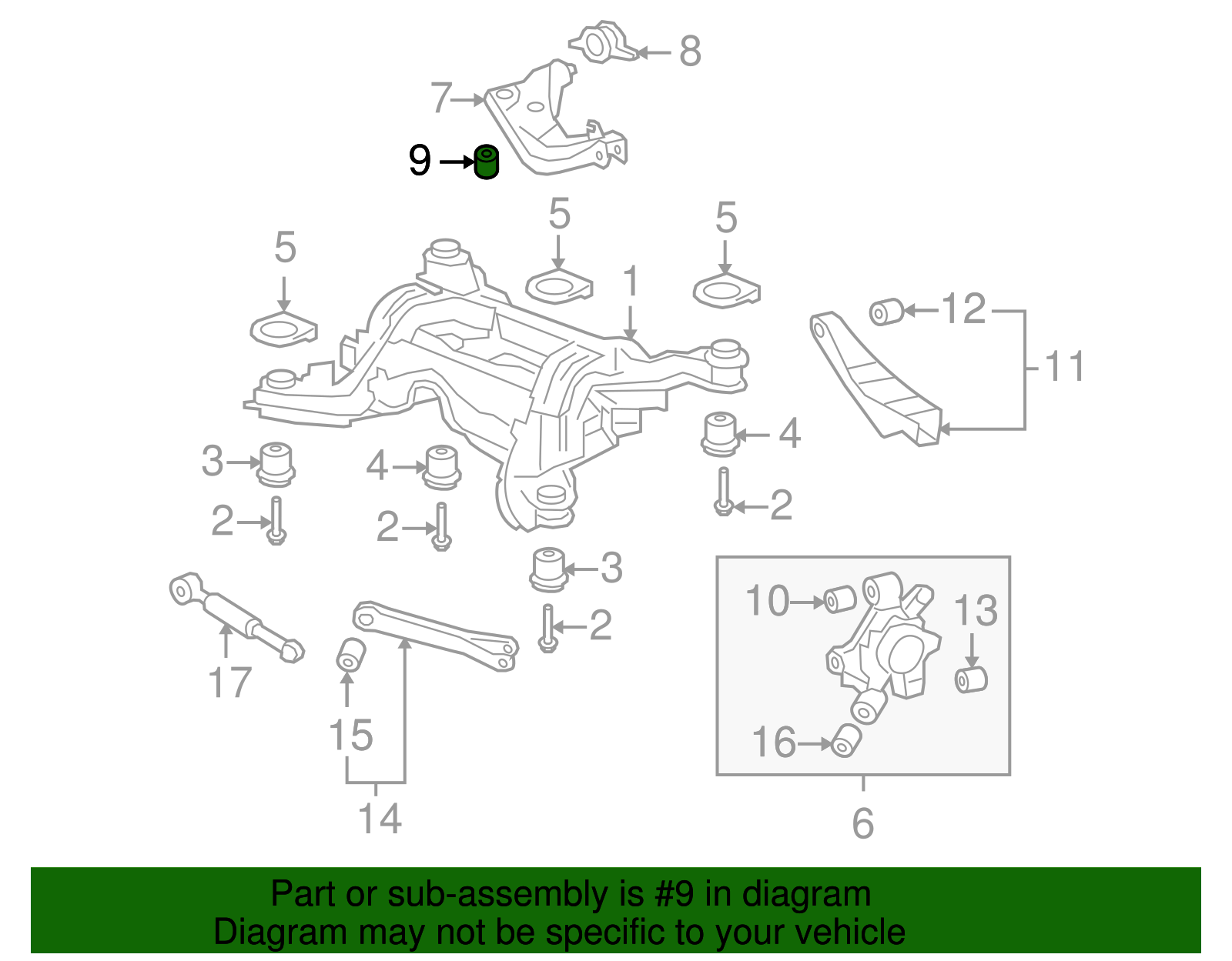 92253080 - OEM GM Upper Cntrl Arm Bushing | GMPartsCenter.net | GM ...