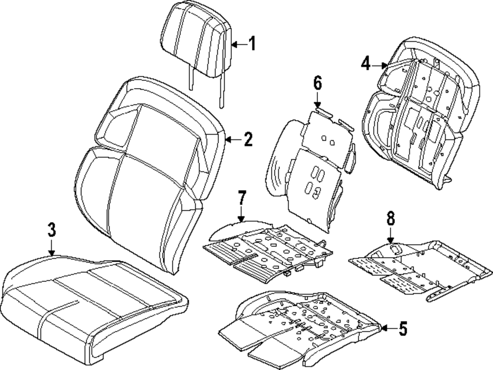 2024-2025 Lincoln Nautilus Seat Cushion Pad R2TZ-58632A22-P | Awesome ...