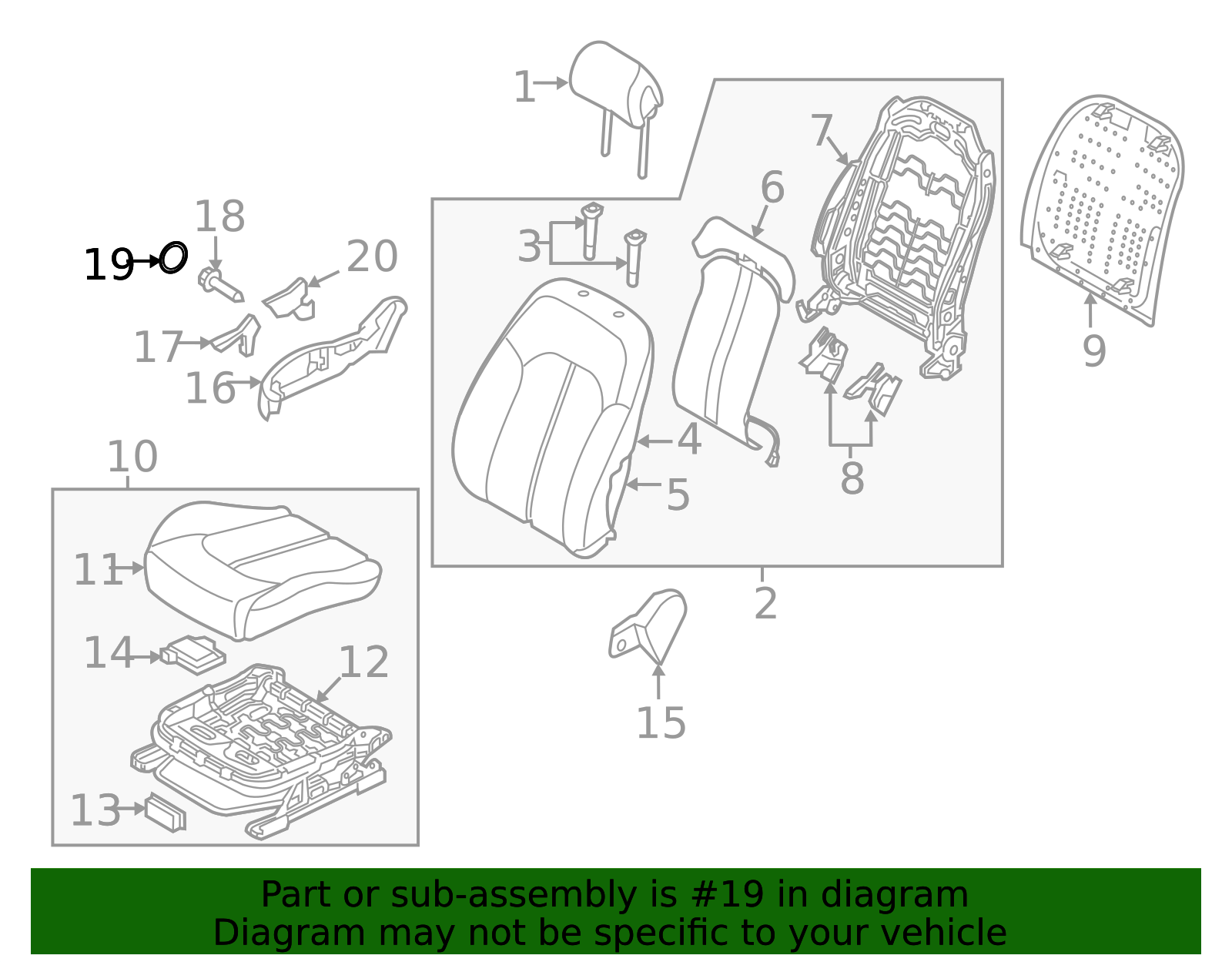 2015-2019 Hyundai Sonata Adjust Handle Cap 88289-C2000-TRY | MotorMotor