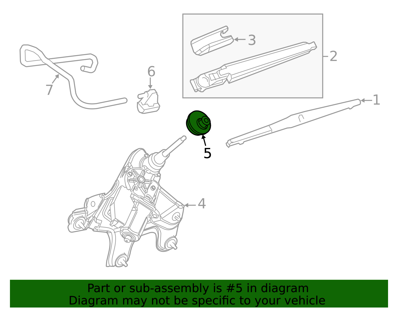 Genuine Official Toyota Wiper Motor Grommet part# 85143-0E030 for 2008 ...