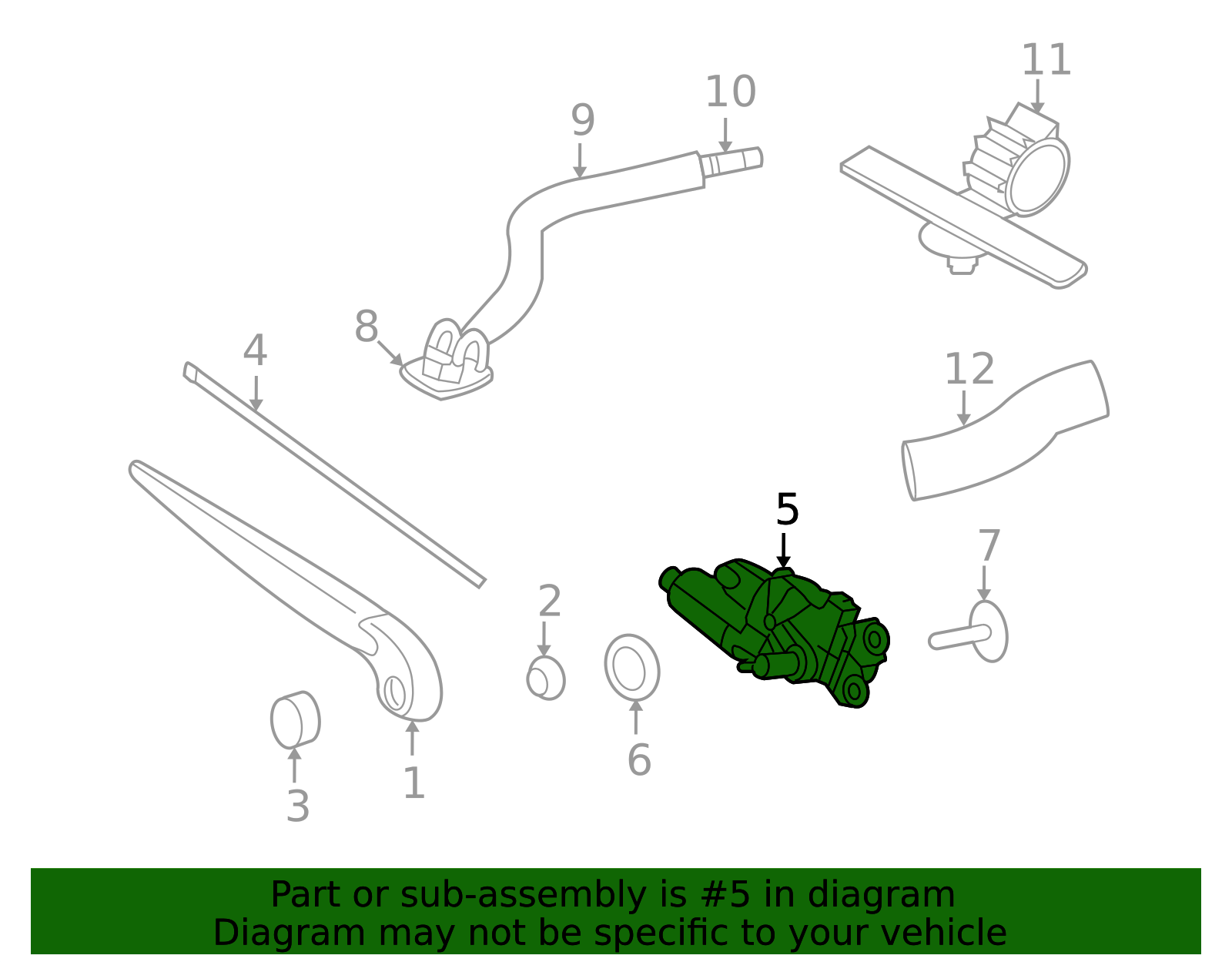 2008-2017 Volvo Wiper Motor 31290787 | TascaParts.com