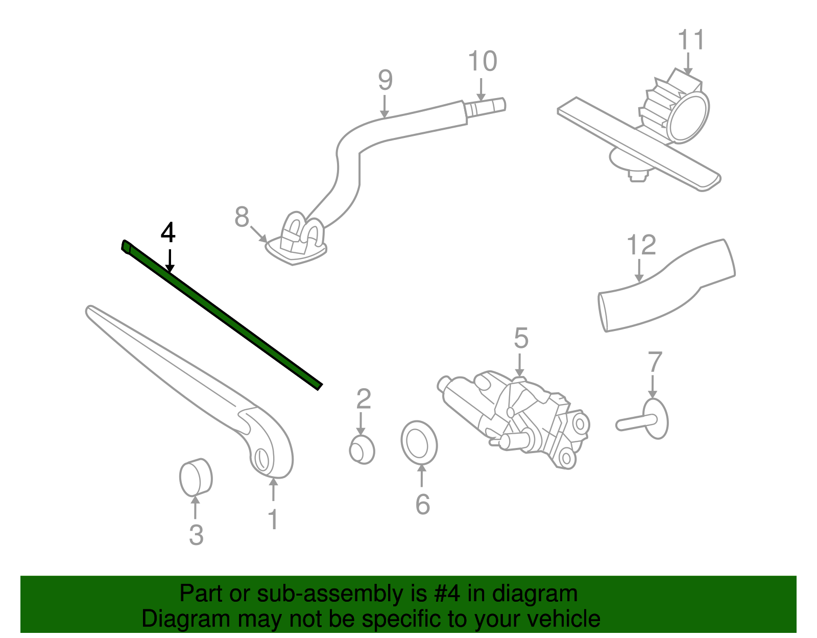 2011-2017 Volvo Wiper Blade 30747762 | OEM Parts Online