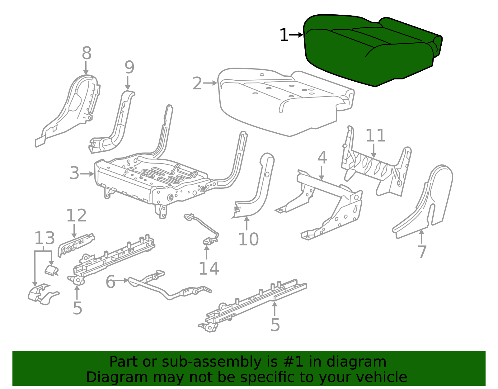 2022-2024 Chevrolet Cushion Cover 84952745 | Capital Chevy Parts