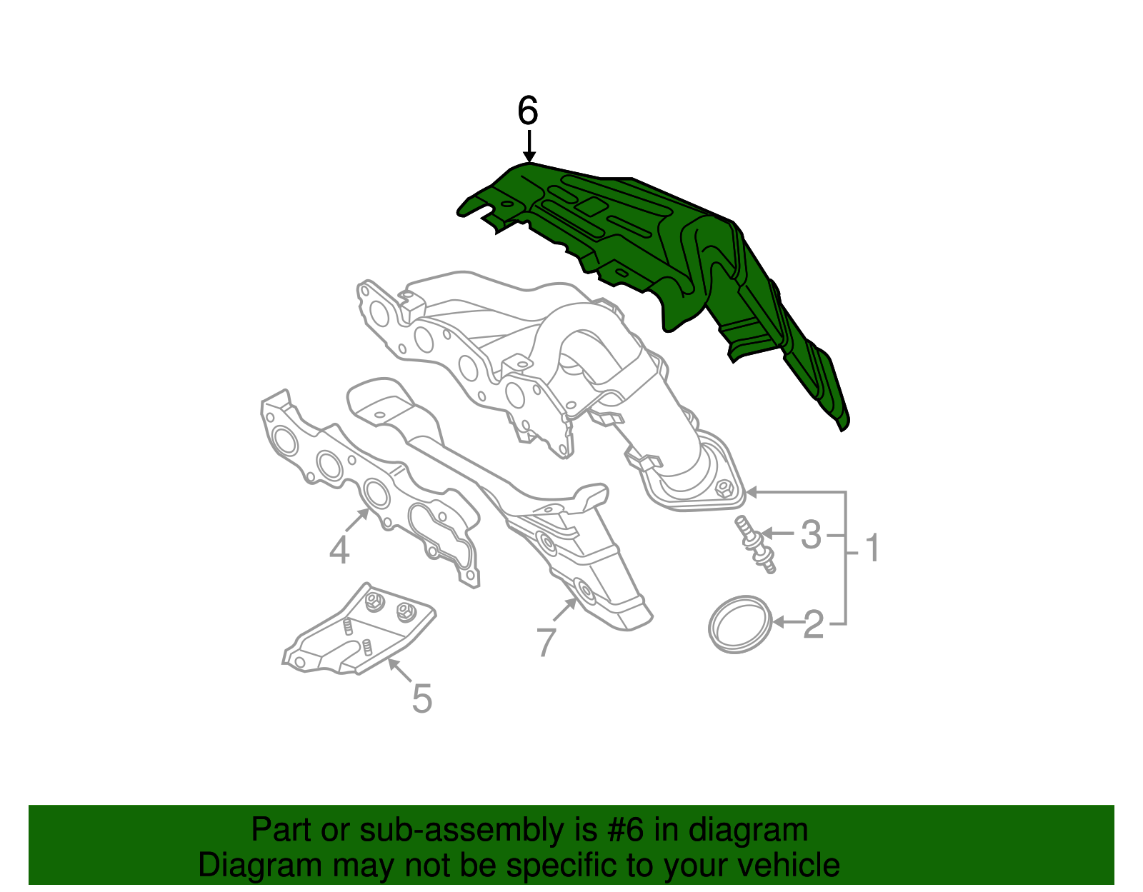 2003-2008 Mazda 6 Heat Shield L322-13-390B | RealMazdaParts.com